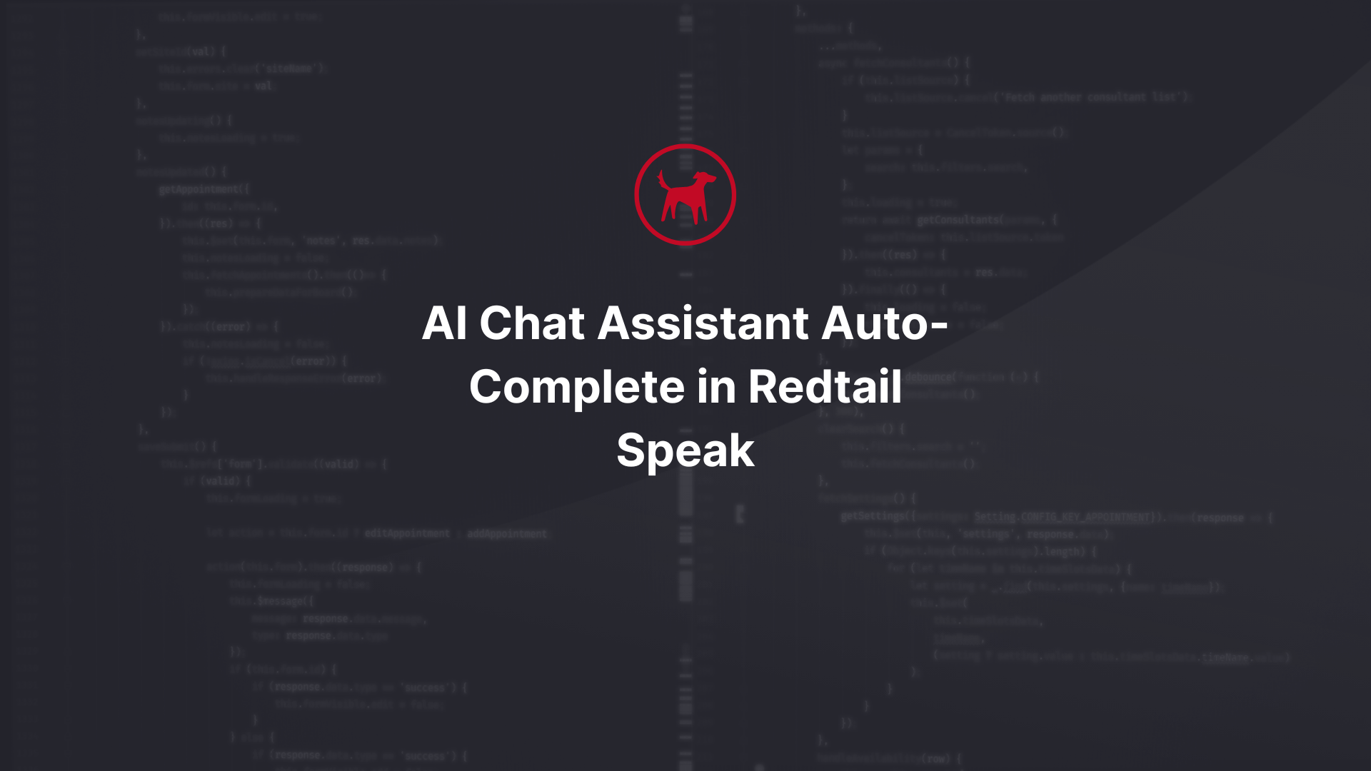 Release Note Focus: AI chat assistant auto-complete in Redtail Speak ...